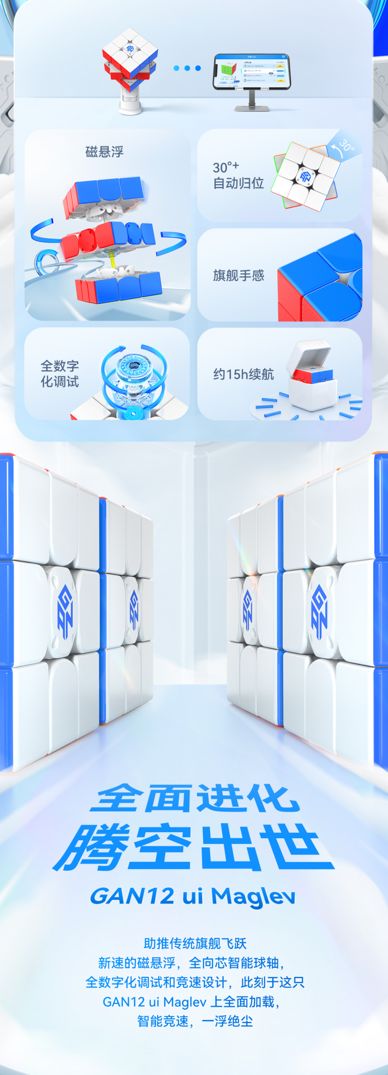 GAN12 ui Maglev UV Coated – GAN魔方